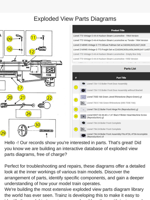 Trainz: Exploded View Train Parts Diagrams! | Milled