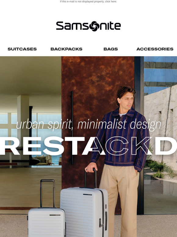 Samsonite: Pack Smart With Restackd | Milled
