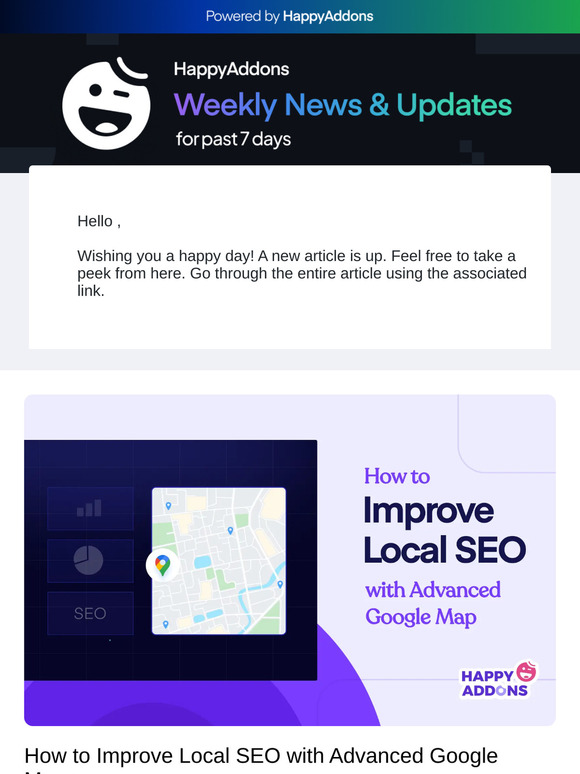 Happy Addons: Discover what's new in HappyAddons Blog | Milled