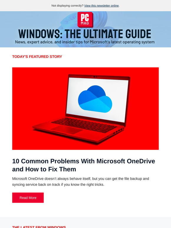 PCMag: 10 Common Problems With Microsoft OneDrive and How to Fix Them ...