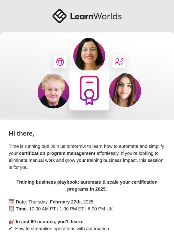 LearnWorlds: 🚨 Last Chance! Automate & Scale your Training Business | Milled