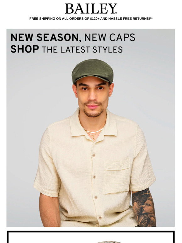 Bailey Hats: New Season, New Caps: Shop the Latest Styles | Milled
