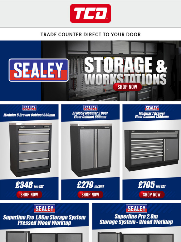 Trade Counter Direct: Discover Sealey Innovative Storage Solutions | Milled