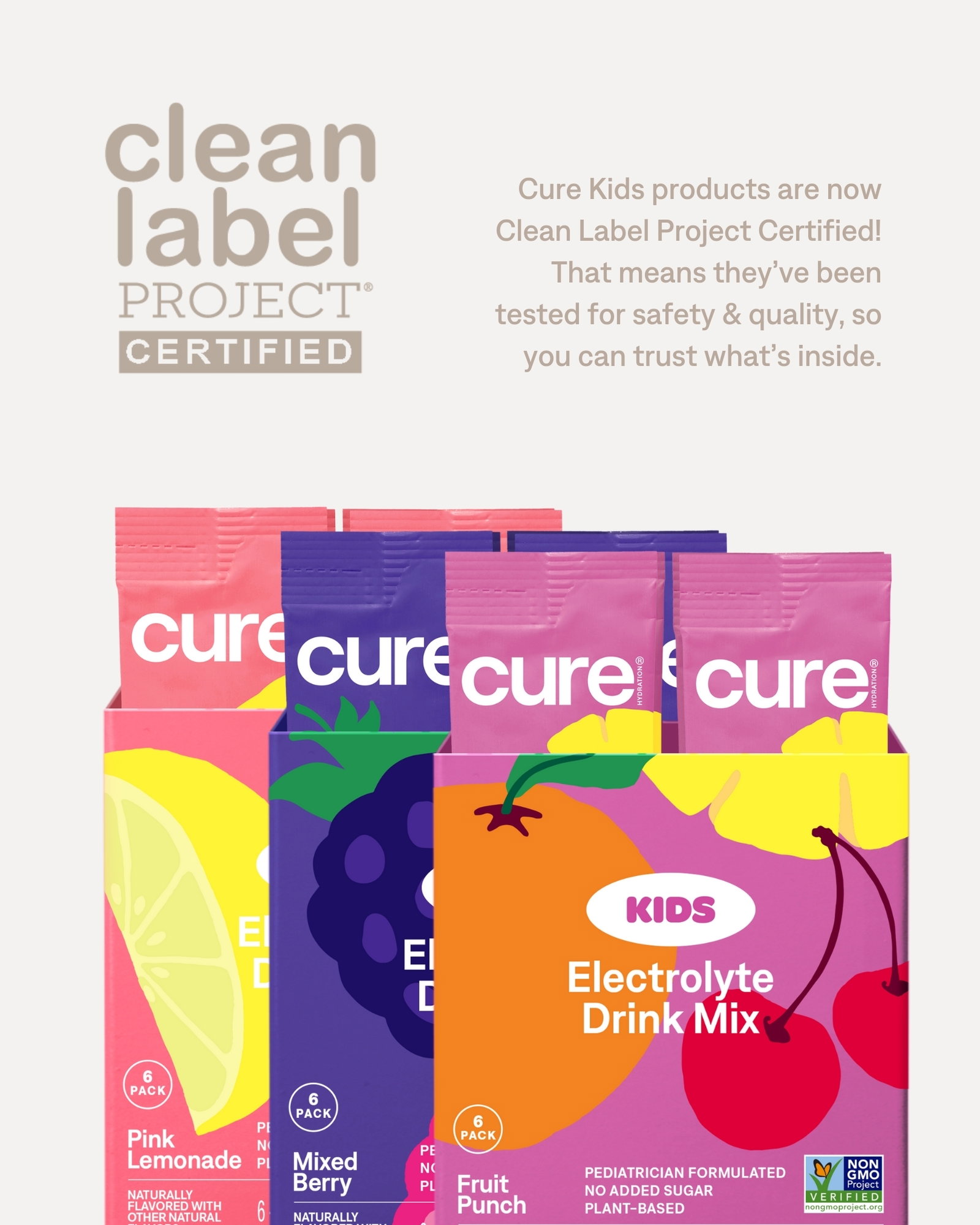 Cure Hydration: Cure Kids is now Clean Label Project Certified! | Milled