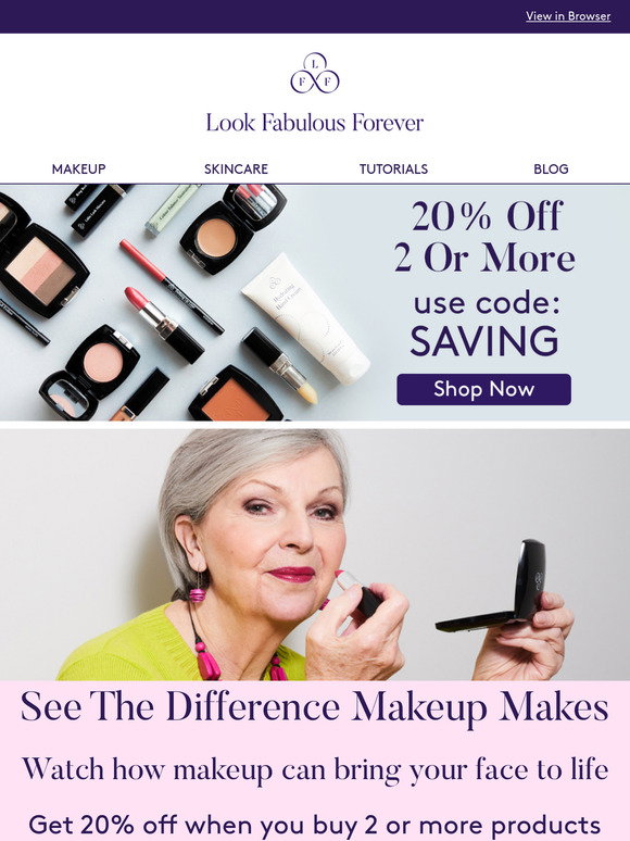 Look Fabulous Forever: See The Difference Makeup Makes | Milled