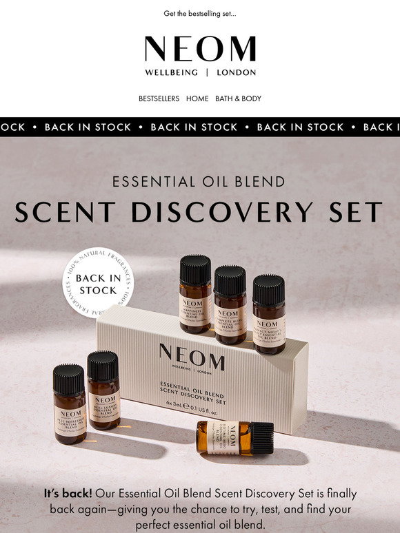 NEOM: Essential Oil Blend Discovery Collection is back! | Milled