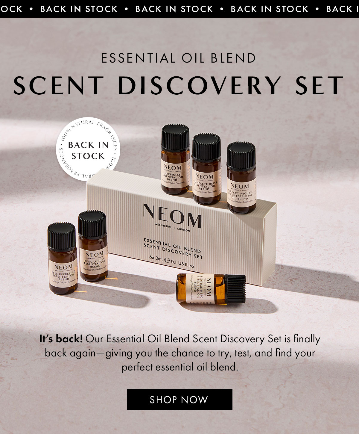NEOM: Essential Oil Blend Discovery Collection is back! | Milled