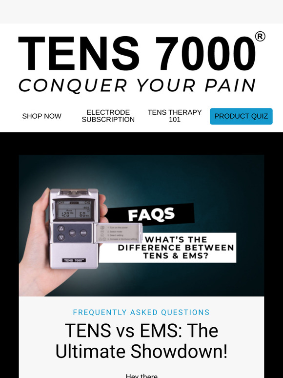 TENS 7000: TENS vs EMS: What's the difference? 🤔 | Milled