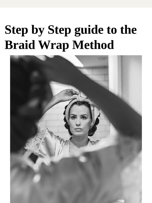 Mane Label Hair Co: Step by step video guide to the "Braid" wrap method ...