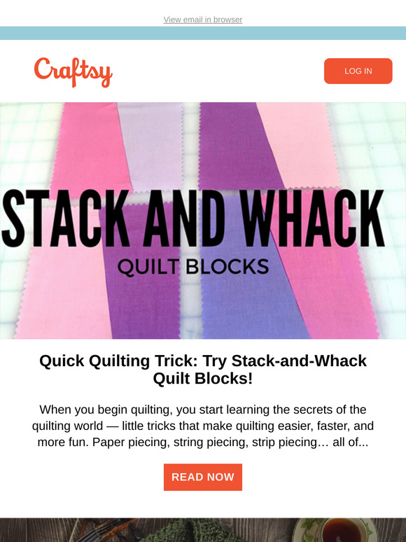Craftsy: Quick Quilting Trick: Try Stack-and-Whack Quilt Blocks! | Milled