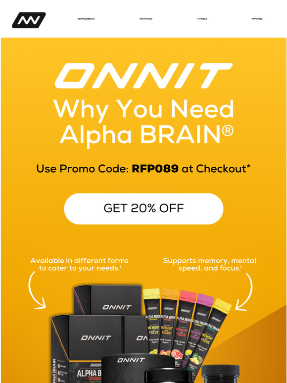Onnit: Why You Need Alpha BRAIN® | Milled