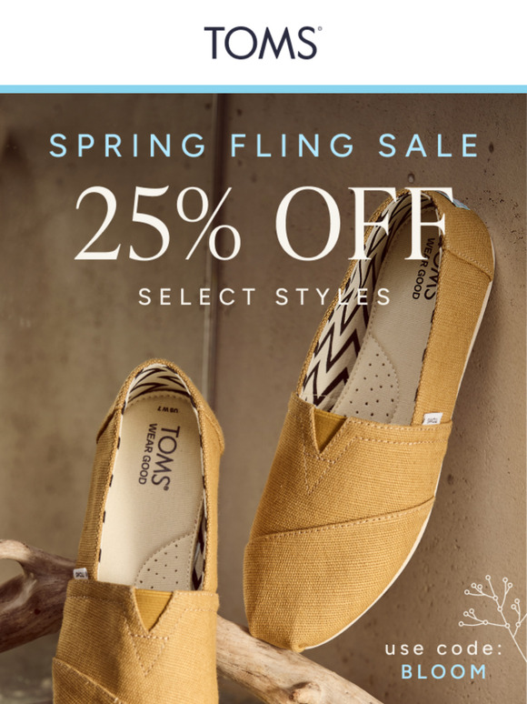 TOMS Email Newsletters: Shop Sales, Discounts, and Coupon Codes