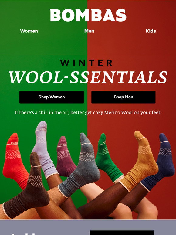 Bombas: Get Warm With Merino Wool Socks | Milled