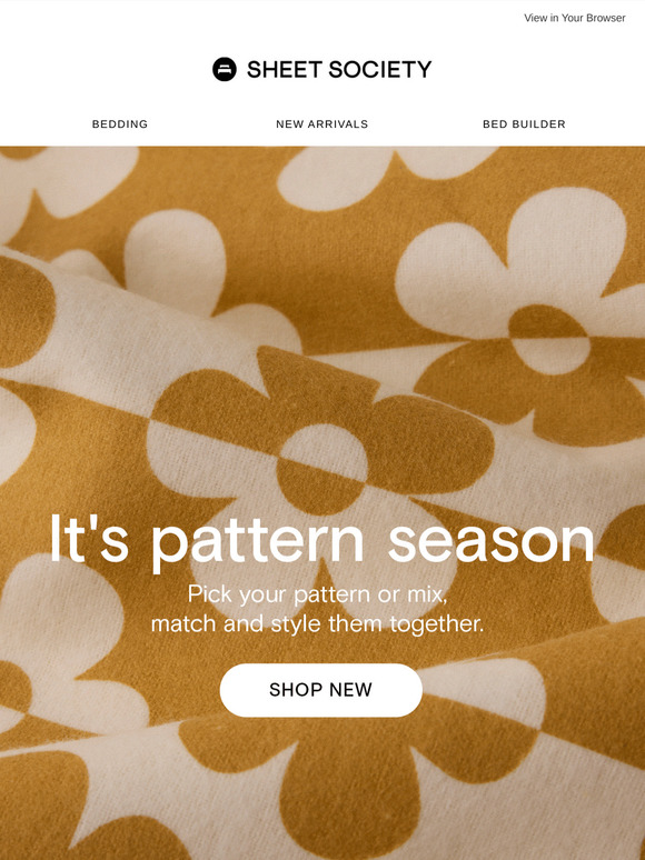 Sheet Society: Fresh patterns are here | Milled