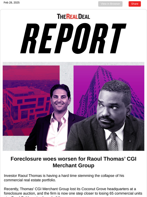 The Real Deal: Special report: Foreclosure woes worsen for Raoul Thomas ...