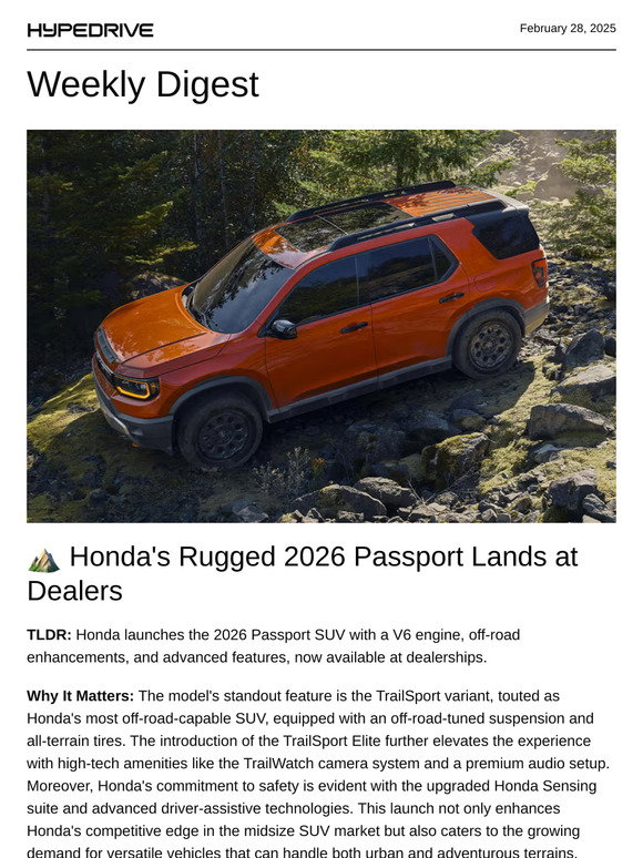 Hypebeast: This SUV Has a Built-In Picnic Table (and More Surprises) 🏕️ ...