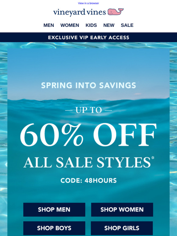 Vineyard Vines: For VIPs: Up To 60% Off Starts NOW | Milled