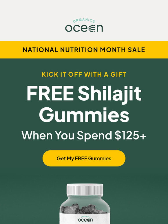 Organics Ocean: FREE Shilajit Gummies? Yep. Here’s How. | Milled