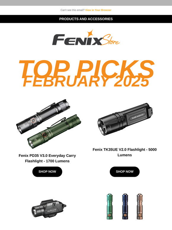 Fenix: Top Flashlights February 2025 🔥 | Milled