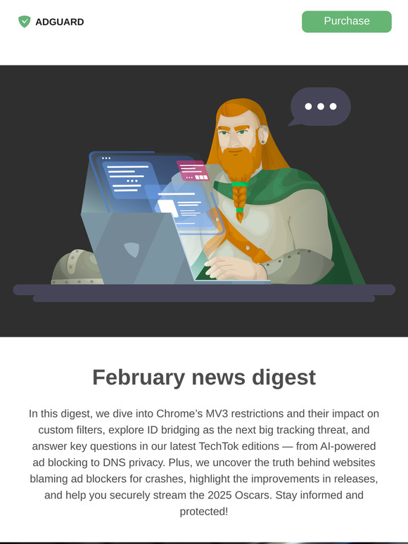 AdGuard: ️ February digest: two releases and lots of industry news | Milled