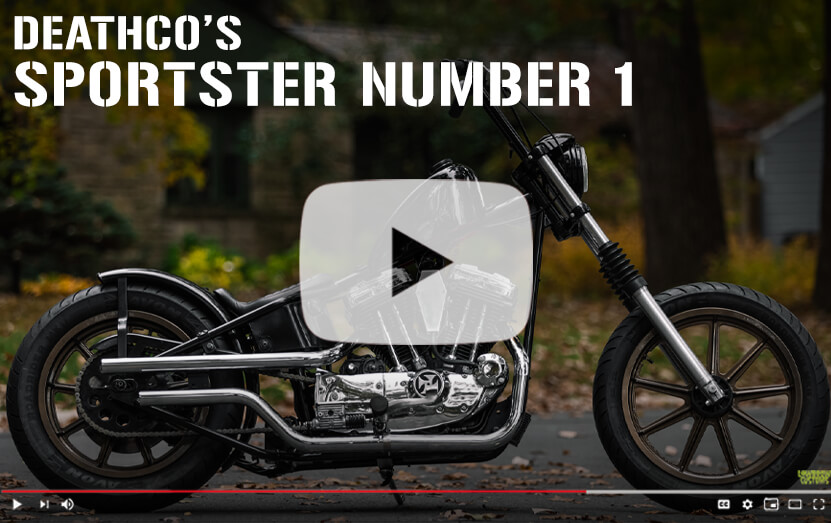 Lowbrow Customs: A look at Death Co. Choppers "Sportster No. 1" Build 👀 ...