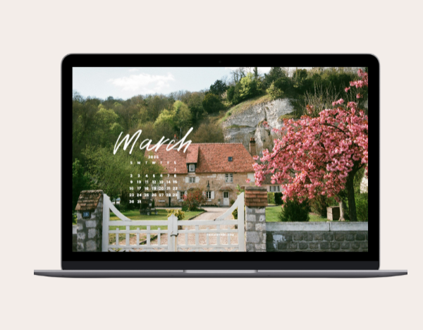 The Everygirl: free march tech backgrounds are here! 🌷 | Milled