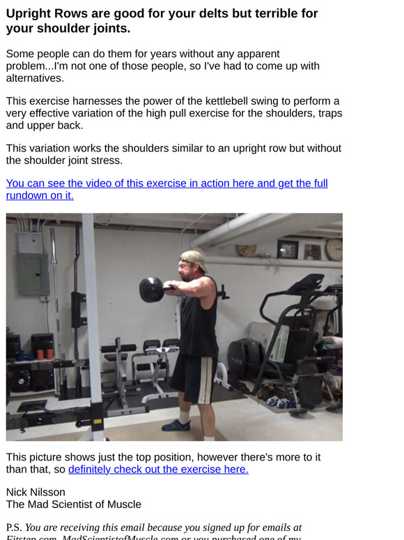 FitStep: Kettlebell High Pull Swings - better than upright rows | Milled