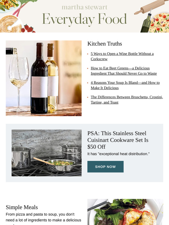 Martha Stewart: These 5-Ingredient Recipes Make Quick, Flavor-Packed ...