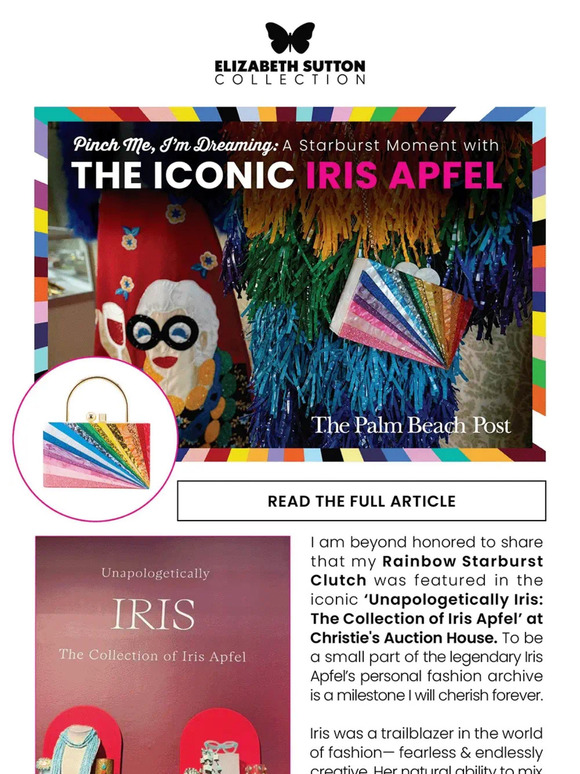 Elizabeth Sutton Collection: A Starburst Moment: Honoring Iris Apfel’s ...