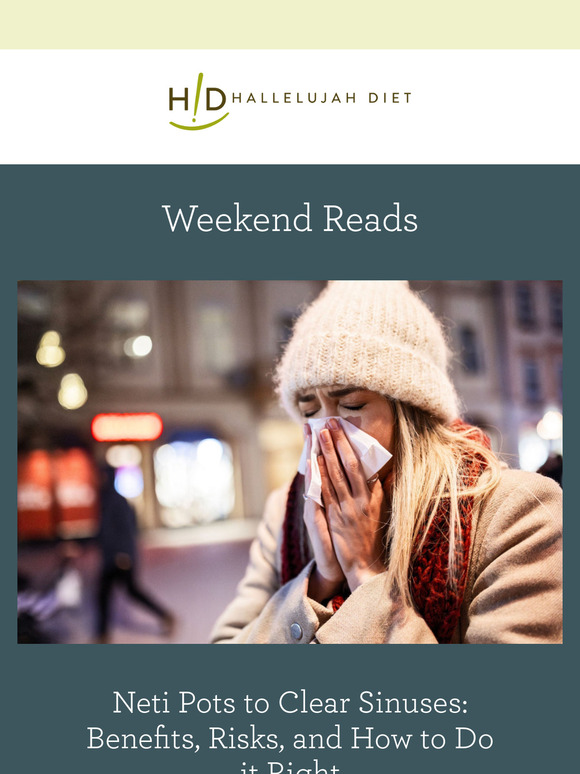 Hallelujah Acres: Neti Pots to Clear Sinuses: Benefits, Risks, and How ...