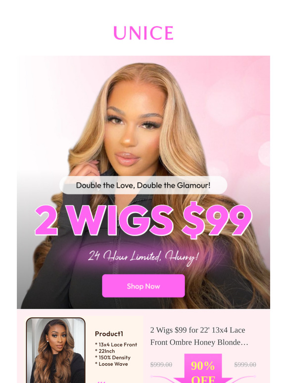 Unice âš First Come First Served 2 Lace Front Wigs For 99 Milled