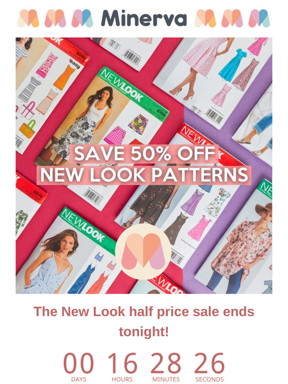 Minerva: Don't miss 50% off New Look patterns! | Milled