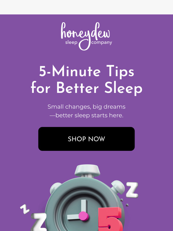 Honeydew Sleep: 5-Minute Tips for Better Sleep | Milled