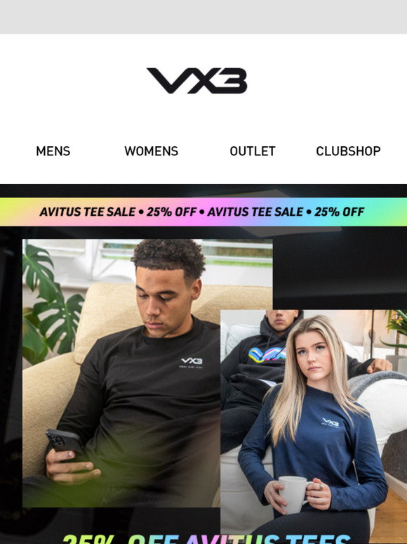 VX3: 25% Off Avitus Long Sleeved Tees at VX3 | Milled
