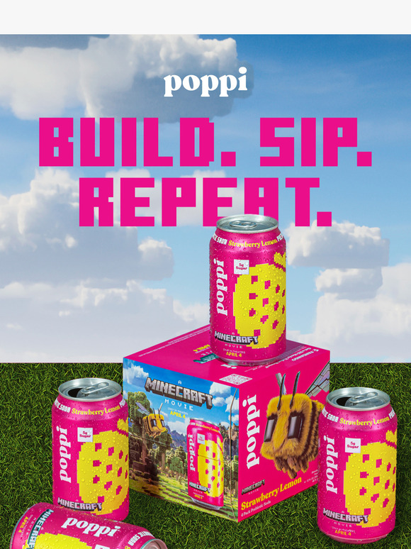 Poppi: poppi x A MINECRAFT MOVIE 🐝🍿🥤 | Milled