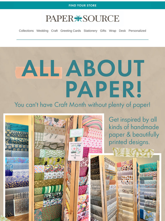 Paper Source: This Craft Month is All About Paper | Milled