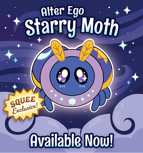 Squishable: Dropping now: A SQUEE-Exclusive Starry Moth, lighting up the night sky! ⭐ | Milled