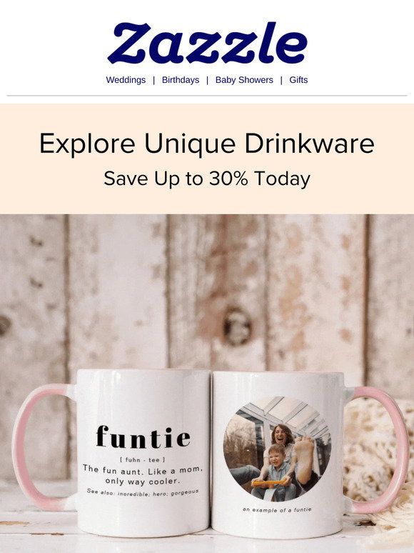 Zazzle: Unique Drinkware Made Just for You! | Milled