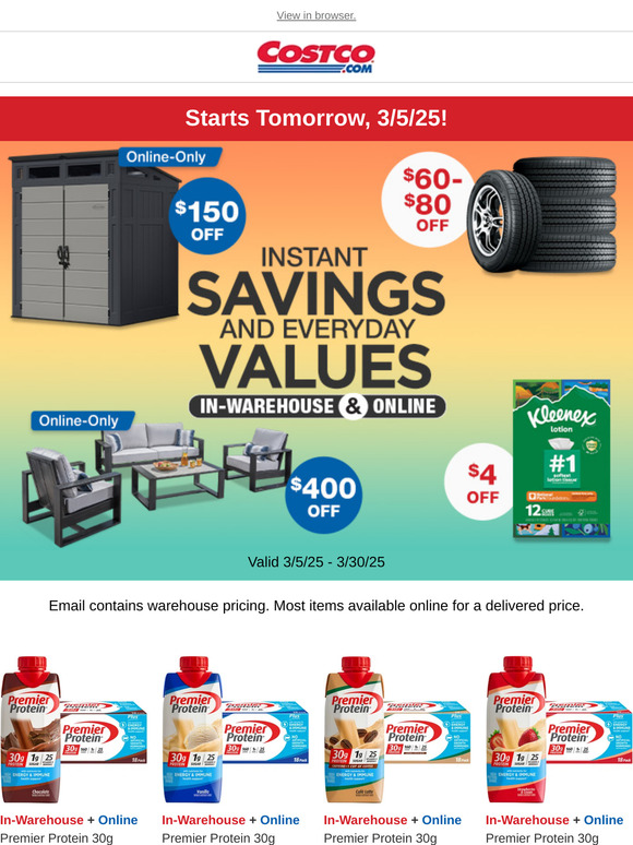 Costco: Take a Sneak-Peak. Member-Only Savings Start Tomorrow! | Milled