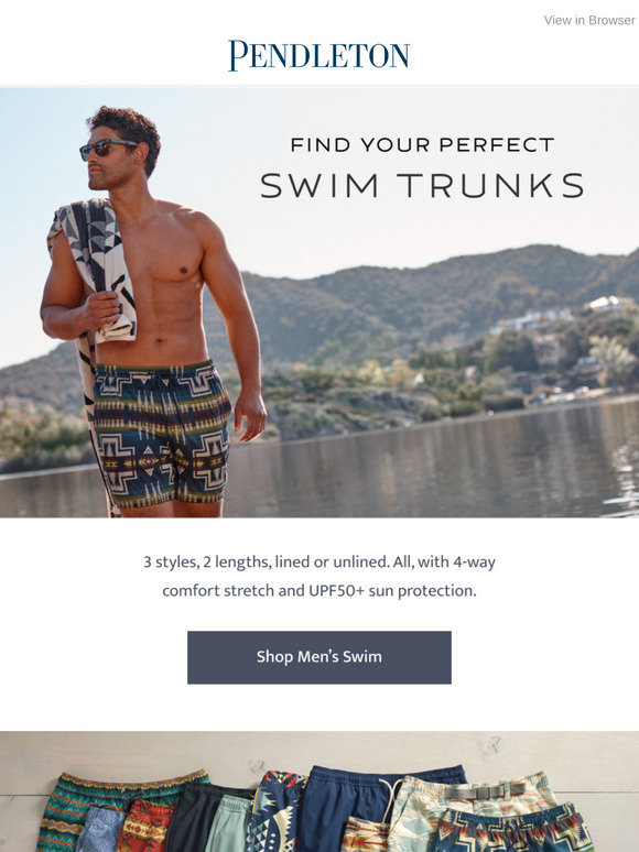 Pendleton: Find your perfect swim trunks | Milled