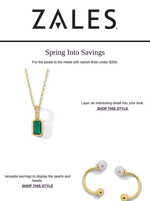 Zales: Blooming Deals: Spring Faves Under $250 🌼 | Milled