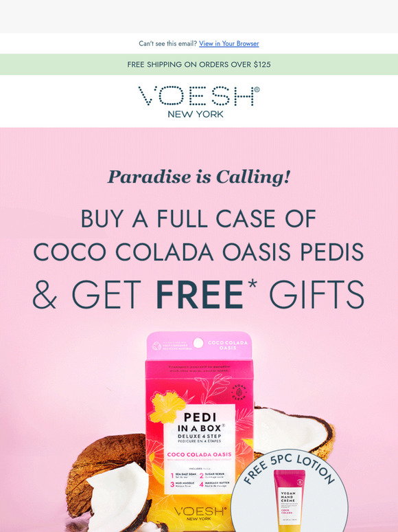 VOESH New York: Coco Colada’s Back! 🥥 🌺 Order Now & Get FREE Gifts! 🎁 ...