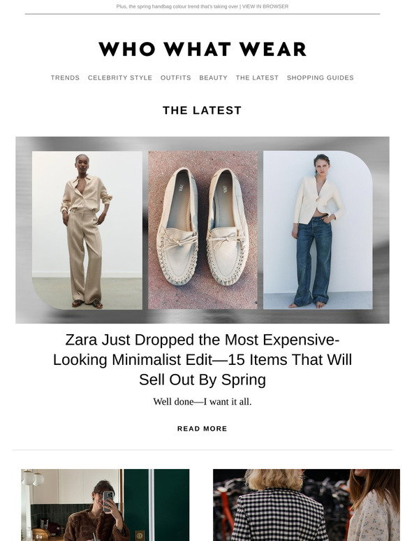 Who What Wear: Zara just dropped the most expensive-looking edit—15 ...
