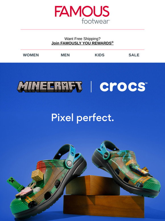 Famous Footwear: Build your style with Minecraft Crocs | Milled