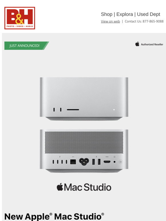 B&H Photo: The Most Powerful Apple Mac Studio, supercharged MacBook Air ...