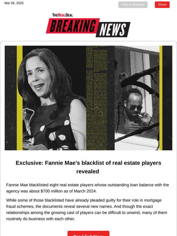 The Real Deal: BREAKING: Fannie Mae’s blacklist of real estate players ...