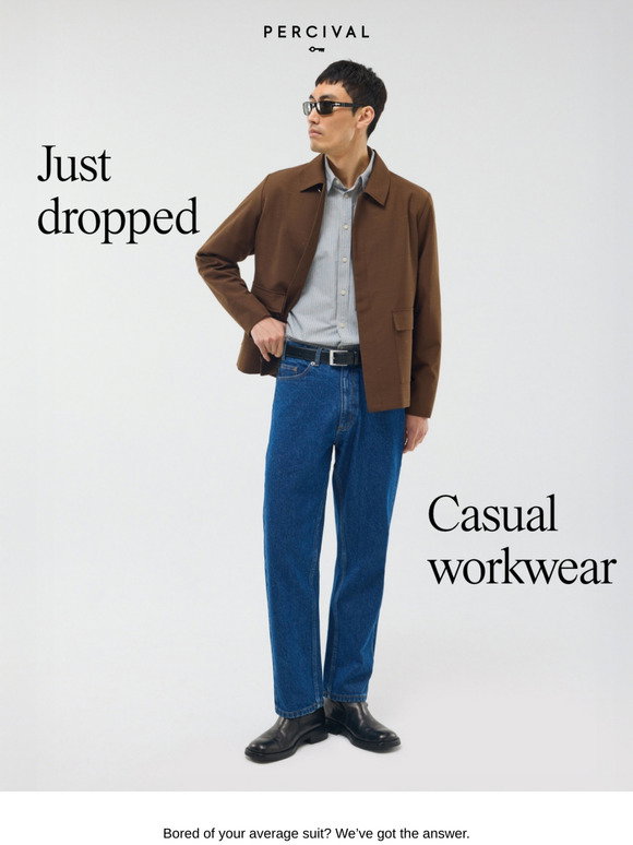 Percival Menswear: NEW STYLE: Casual Workwear Suits | Milled