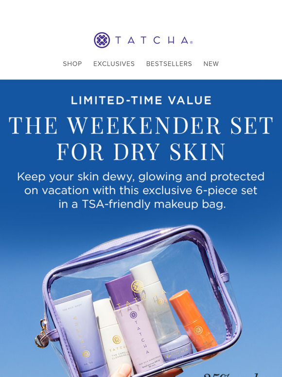 Tatcha: Inside our travel set for dry skin (35% value) | Milled