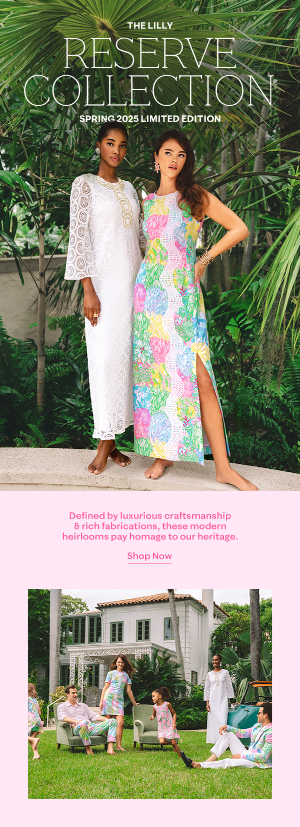 Lilly Pulitzer: NEW Spring 2025: The Lilly Reserve Collection | Milled