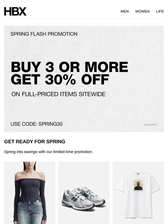 HBX: 30% Off Full-priced Items | Milled